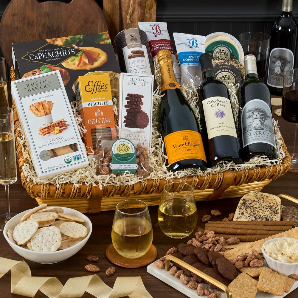 Wine Gift Basket Delivery | Champagne, Beer, Gourmet Food Baskets